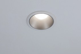 Paulmann 93410 LED Cole, set bodovek v bílo-stříbrné úpravě, 3x6,5W LED 2700K tříkrokové stmívání, prům. 8,8cm, IP44