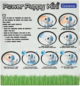 LEXIBOOK Mini robotický pes / interaktivní / ovládání tleskáním / od 3