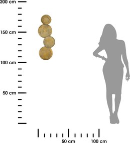 Kovová dekorace na zeď Evie 78x28 cm