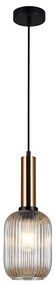 ITALUX PND-5588-1M-BRO+AMB - Lustr na lanku ANTIOLA 1xE27/40W/230V bronz