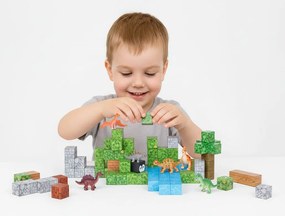 Magnetická stavebnice 142 ks DINO WORLD vícebarevná