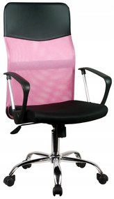 Kancelářská židle OCF-7, 58x105-115x60, růžová/černá