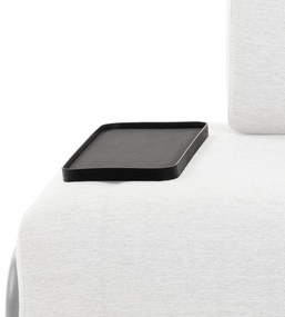 OnaDnes -20% Malý černý kovový odkládací stolek Kave Home Compo 54 x 21 cm