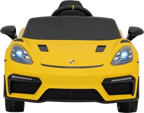 Elektrické autíčko Porsche Spyder RS ​​718 MP4 žluté
