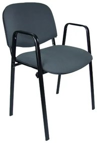 Konferenční židle ISO s područkami C73 - světle šedá