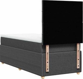 Box spring postel s matrací tmavě šedá 90x190 cm textil 3291912