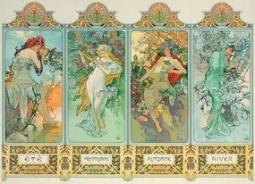 EUROGRAPHICS Puzzle Čtyři roční období / 1000 dílků / 67,6 × 48,9 cm