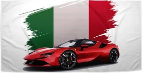 Sablio Ručník Ferrari Italská vlajka - 50x100 cm