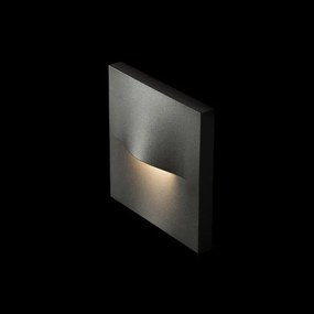 RED R13935 AKCE - BOBO SQ nástěnná antracitová 230V LED 3W IP65 3000K - RED - DESIGN RENDL