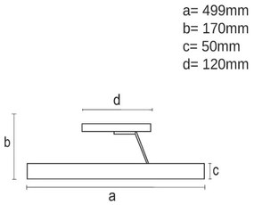 LED Stmívatelný přisazený lustr LED/72W/230V 3000-6500K zlatá + dálkové ovládání