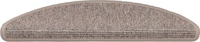Schodové rohože 15 ks 56 x 17 x 3 cm tmavě béžové, půlkulaté 326896