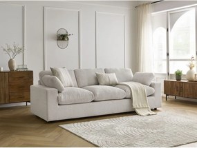 Béžová manšestrová pohovka 250 cm Belair – Bobochic Paris