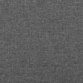 Čelo postele typu ušák tmavě šedé 103x23x118/128 cm textil 3117807