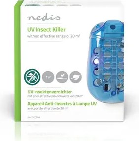 Nedis Elektrický Lapač Hmyzu modrá / 1 W / Typ žárovky: LED Svítidlo /