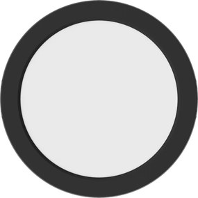 Mexen LDSR, LED stropní svítidlo, průměr 22 cm, 18W, studená - 6500K, 1440 lm, černá - L212-022-1865-70