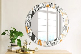 Kulaté dekorativní zrcadlo Papai vzor fi 60 cm