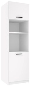 Vysoká kuchyňská skříňka Belini pro vestavnou troubu 60 cm bílý mat  TOR SSP60/1/WT/WT/0/B1
