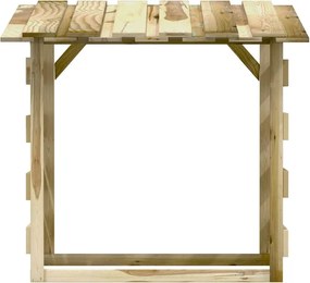 Pergoly se střechou 4 ks 100x90x100 cm impregnovaná borovice 3096646
