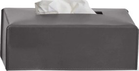 Box na kapesníky Nappa 24 cm šedý