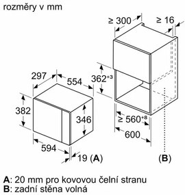 Siemens BF425LMB0 Vestavná mikrovlnná trouba