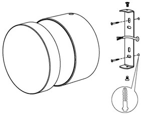 Eglo 97303 - LED Venkovní nástěnné svítidlo MELZO LED/11W/230V černá IP44