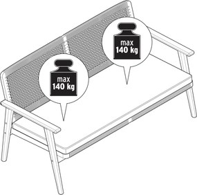 Tchibo - Zahradní lavička - barva: šedá