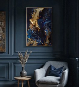 Obraz Andromeda A 60x90 cm modrý/zlatý