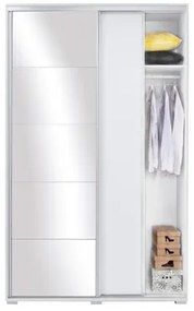 Bílá skříň s posuvnými dveřmi ONTARIO 150 cm