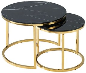Konferenční stolek May (mramor + zlatá). 1050548