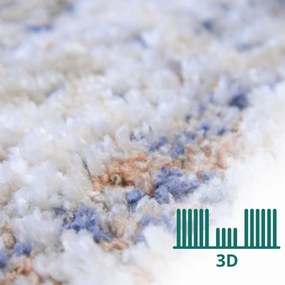 Angel Carpet, Kusový koberec Aurora 55 Blue, 60x110, modrá, kancelář
