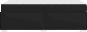 Rám postele Černá 100 x 200 cm PVC 3399226