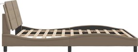 Rám postele bez matrace Zadar cappuccino 160x200 cm umělá kůže 3208195