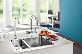 Grohe Red - Páková dřezová baterie Duo chrom
