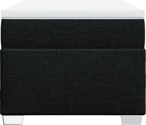 Box spring postel s matrací černá 90x190 cm textil 3285178