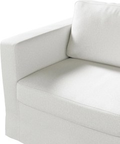 Potah na pohovku IKEA  Karlstad 2-místná , nerozkládací, dlouhý barva krémová látka pletený vzor