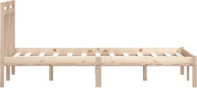 Rám postele 180 x 200 cm Super King masivní dřevo 3100604