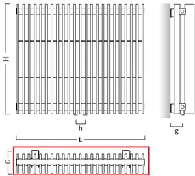 Instalprojekt Koupelnový radiátor VIVAT X Barva radiátoru - Skupina barev [1], Rozměr radiátoru - 375 × 1600 mm, výkon 1367 W, Typ připojení - Klasické (na rozteč) RADVIVX3016.