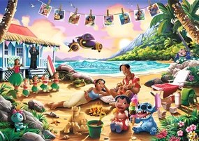 TREFL Puzzle Premium Plus Disney Lilo  Stitch: Plážová párty / 1000 dí