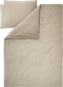 Livarno® Mušelínové ložní povlečení, 200 x 220 cm, 70 x 90 cm (béžová)