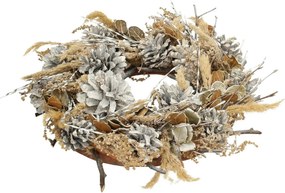 Věnec Winter Cone ⌀30cm beige