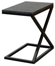 Konferenční stolek NYX mramor uhelný/černý kov
