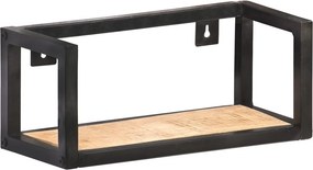 Nástěnné police 2 ks 40 cm hrubé mangovníkové dřevo 320667