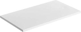 OMNIRES Aquarock M+ - Sprchová vanička 80x140 cm, matná bílá AQUAROCK80-140BM