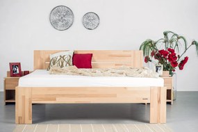 Ahorn Vento postel - buk cink Moření: Latte, Rozměr: 160 x 200 cm