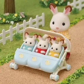 Sylvanian Families: Nábytek - Kočárek pro trojčata / od 3 let
