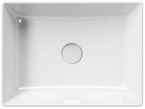 GSI Kube X keramické umyvadlo na desku 50 x 37 cmExtraGlaze bílá 942911