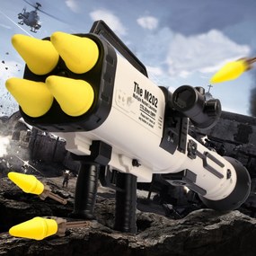 LEAN Toys Obrovský raketomet M202 s pěnovými střelami, 68 cm