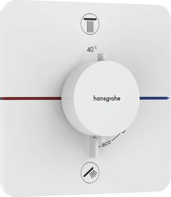 Hansgrohe ShowerSelect Comfort Q - Termostatická baterie pod omítku, pro 2 spotřebiče, matná bílá 15586700