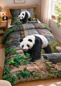 3d povlečení s pandou - Panda Panda 140x200 cm