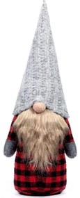 Tutumi, vánoční trpaslík 40 cm YX055, šedá-červená, CHR-09639